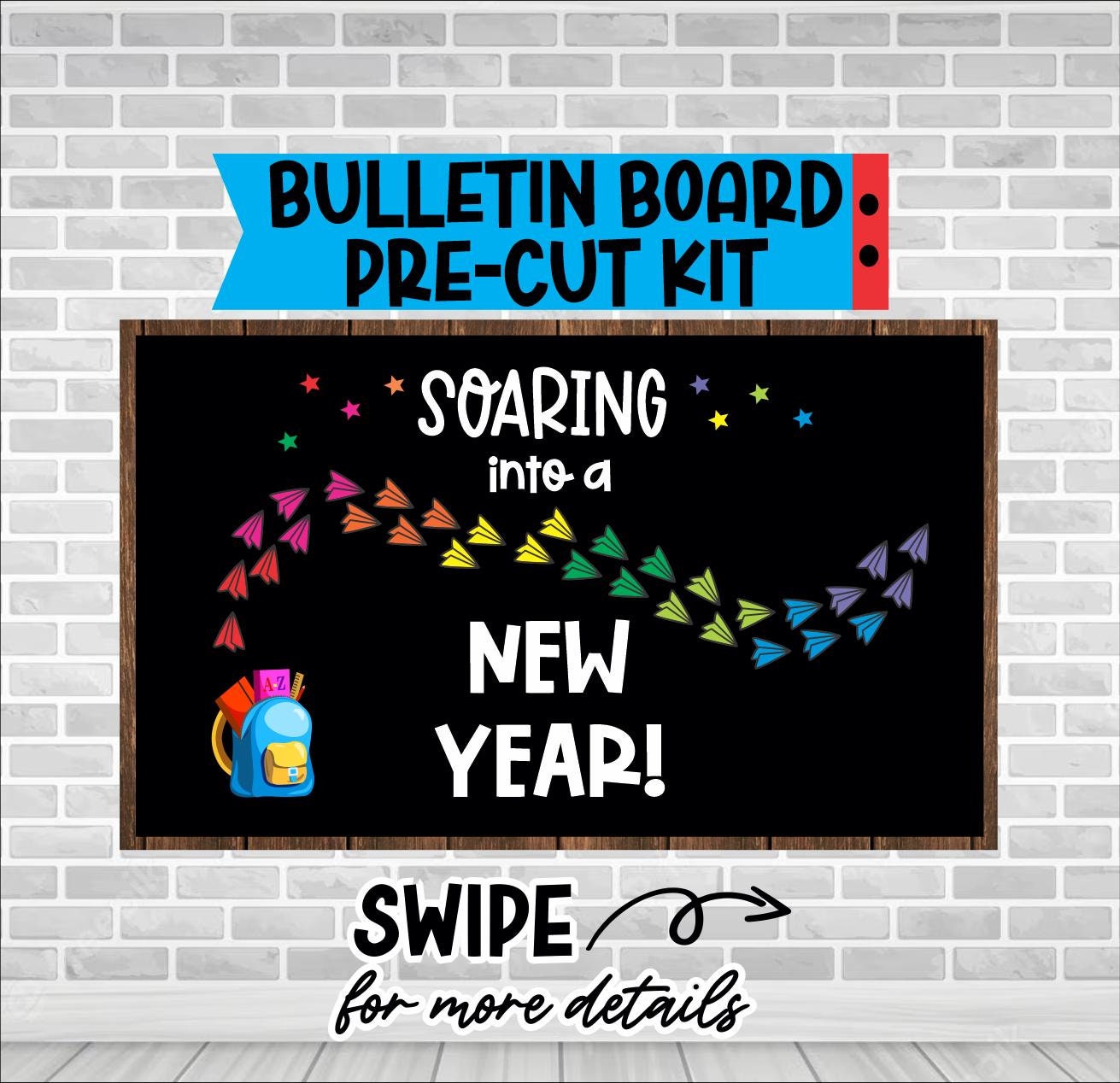 Soaring New Year School Bulletin Board Kit: Classroom Decoration - Etsy