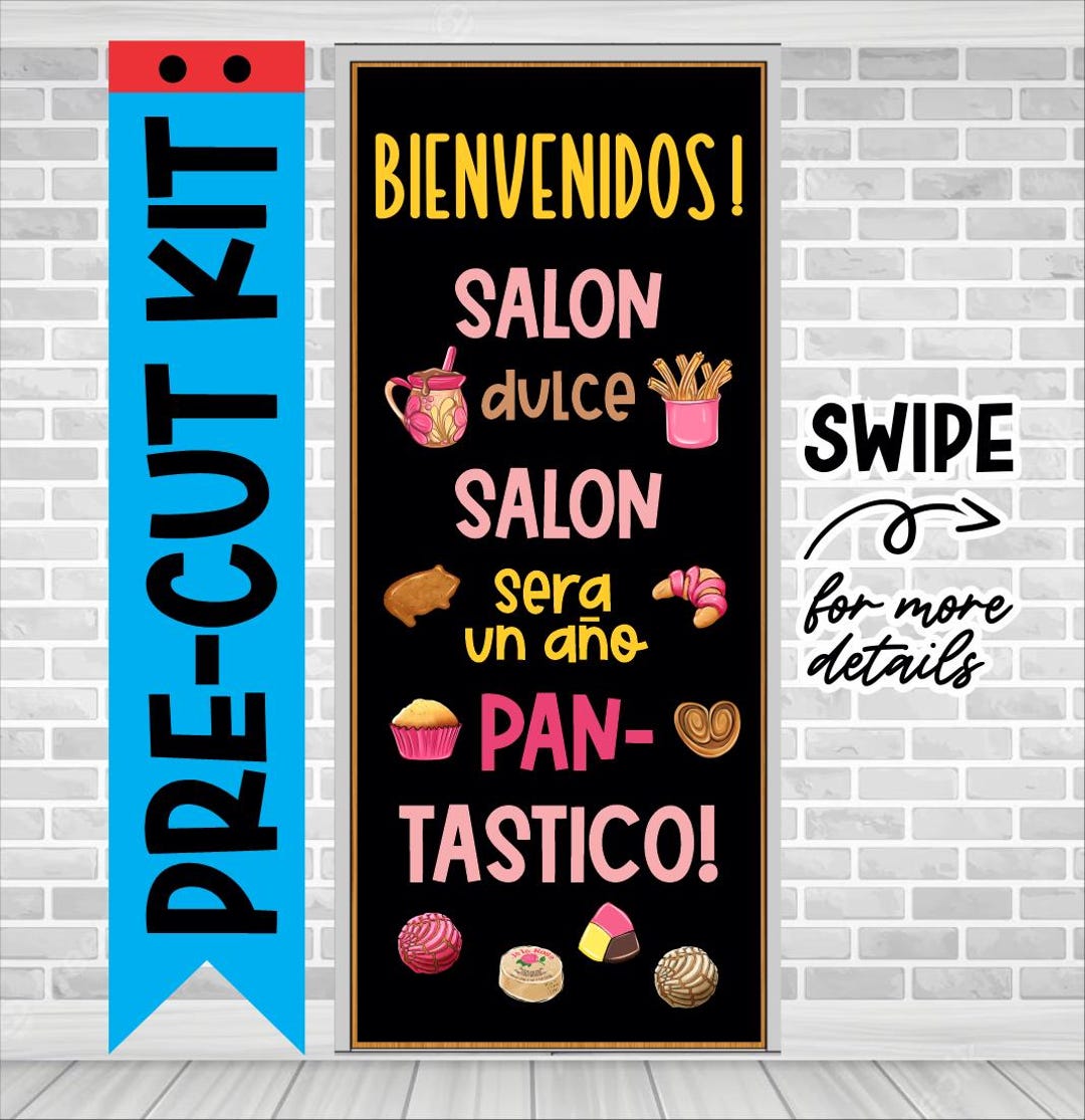 PAN DULCE PANTASTICO School Door Decoration Kit, Classroom Decoration ...