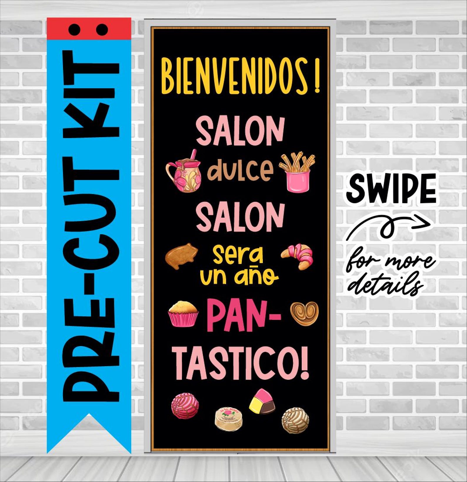 Pan Dulce Pantastico Classroom Door Decoration Kit - Etsy