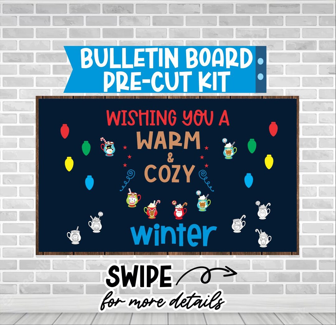 Christmas Classroom Bulletin Board Set Door Decoration | Precut ...