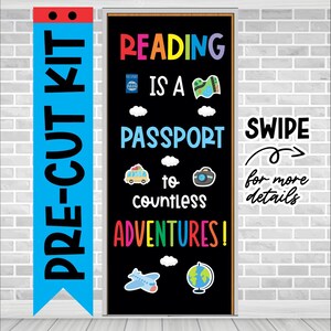 Reading is A Passport School Door Decoration Kit - Etsy