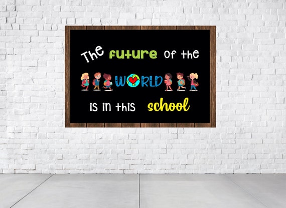 The Future of the World Bulletin Board Letters Classroom | Etsy