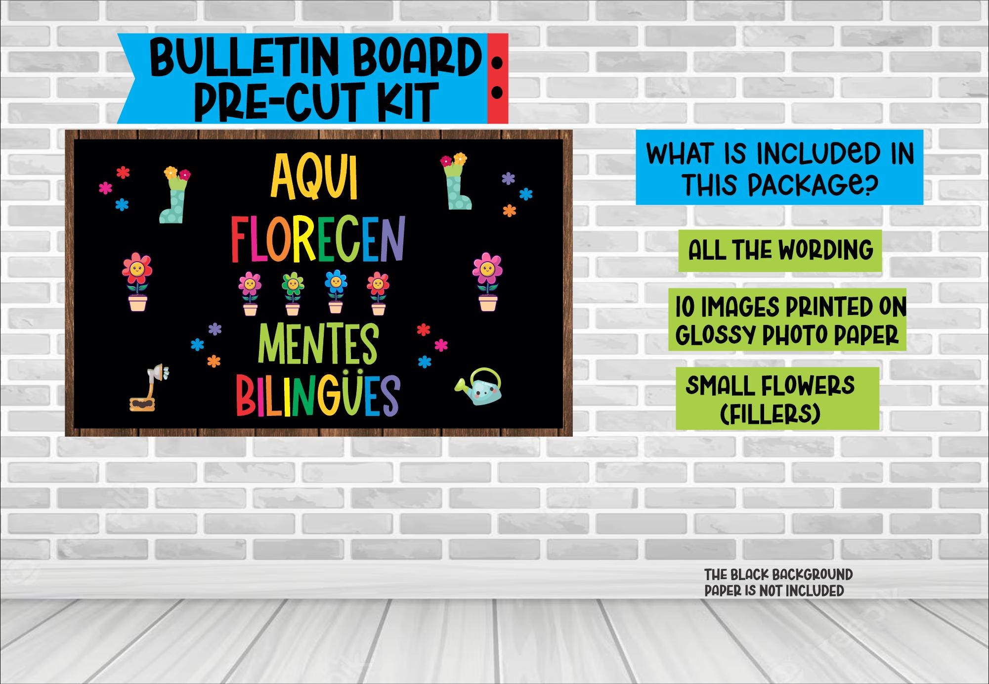 Spanish Classroom Bulletin Board Decoration: Florecen Mentes Bilingues ...