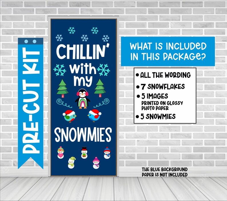 Christmas Bulletin Board Kit | Precut Holiday School Decor | Bulletin ...