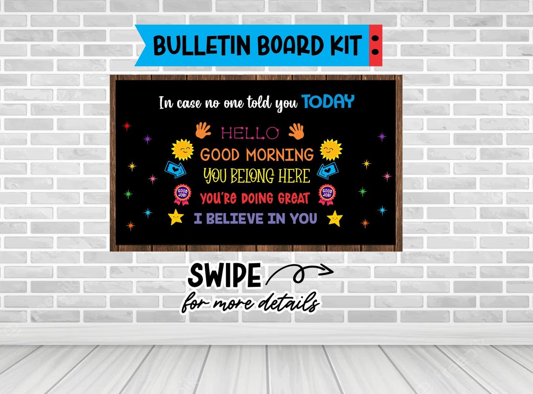 IN CASE NO Bulletin Board Kit Classroom Decoration School - Etsy UK