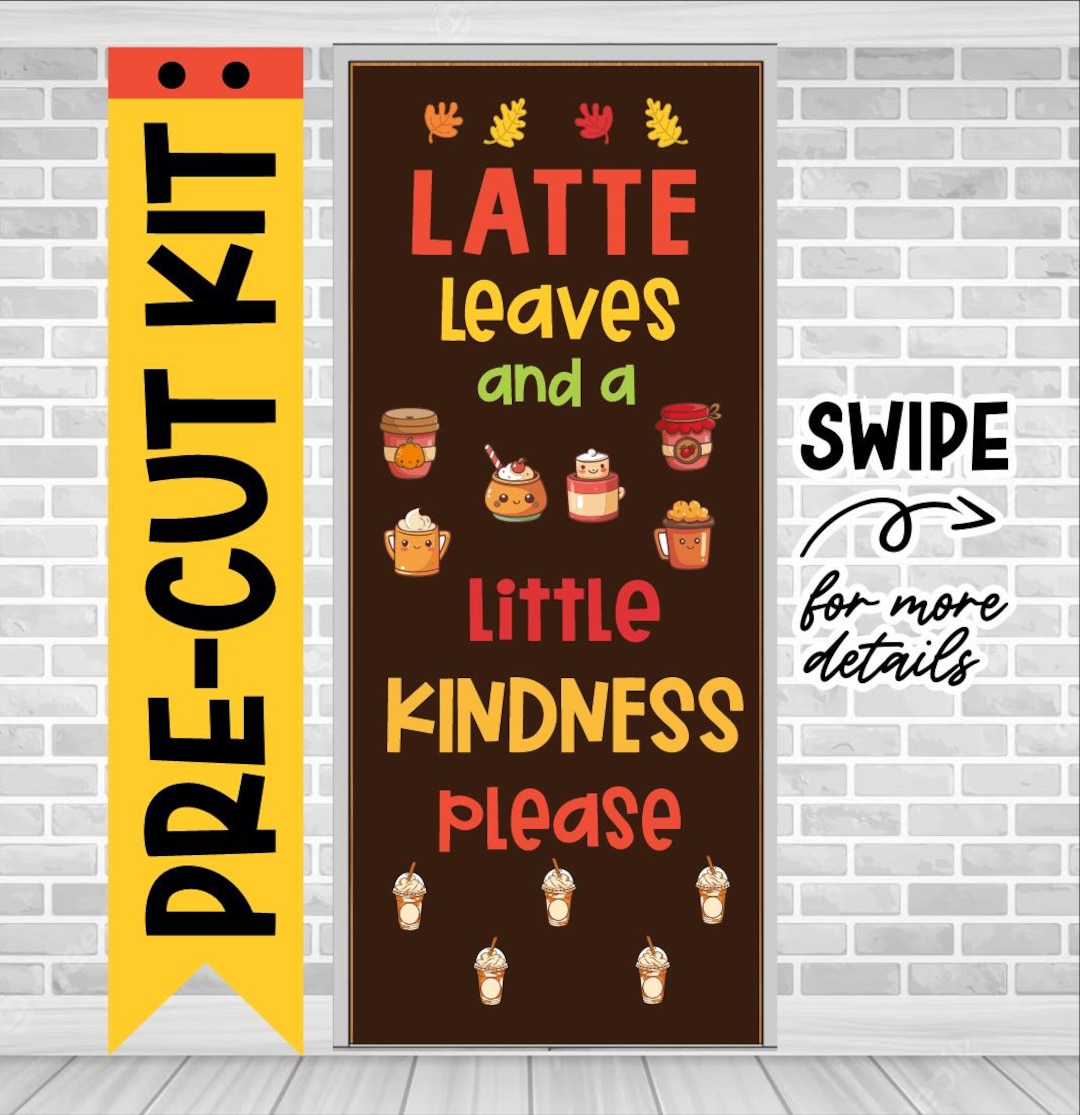 Fall Bulletin Board Precut Kit | Precut Autumn Classroom Door Decor Set ...