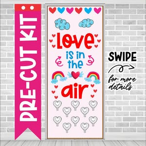 LOVE FULL BLOOM Valentine's Precut Classroom Decoration Kit, Valentine ...