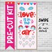 LOVE FULL BLOOM Valentine's Precut Classroom Decoration Kit, Valentine ...