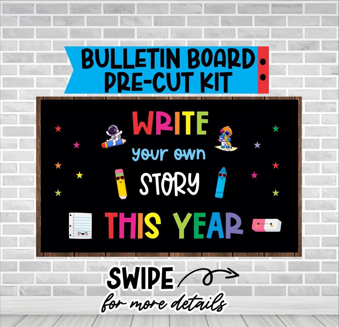 WRITE YOUR OWN Story Bulletin Board Kit, Bulletin Board Letters ...