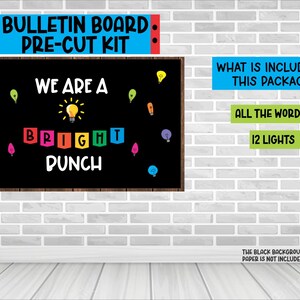BRIGHT BUNCH Bulletin Board Kit Back to School Door Decoration Bulletin ...