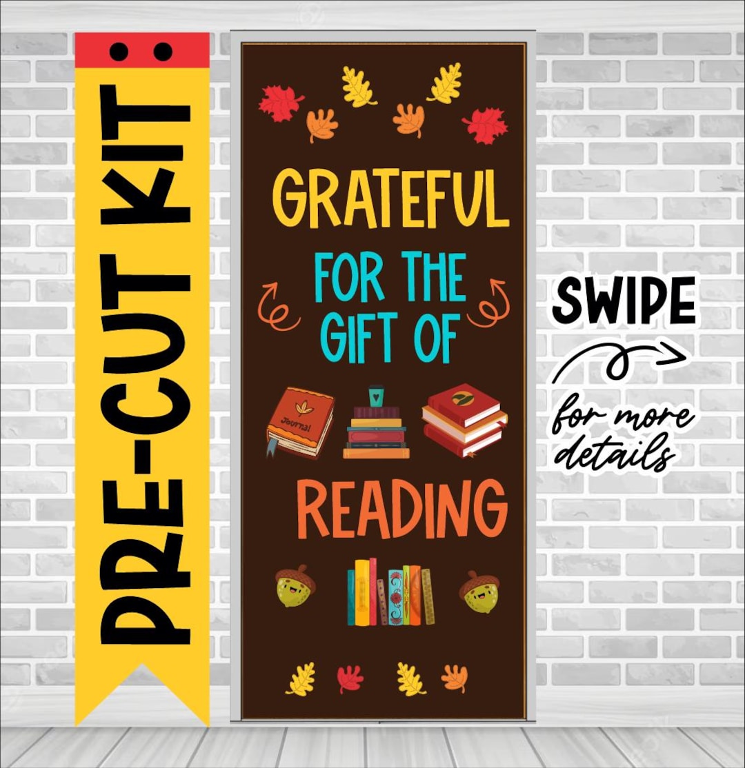 Fall Bulletin Board Door Decor Precut Kit | Precut Autumn Classroom ...