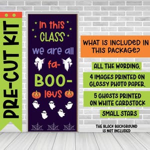 Halloween Bulletin Board Kit: Pre-cut School Classroom Decoration - Etsy