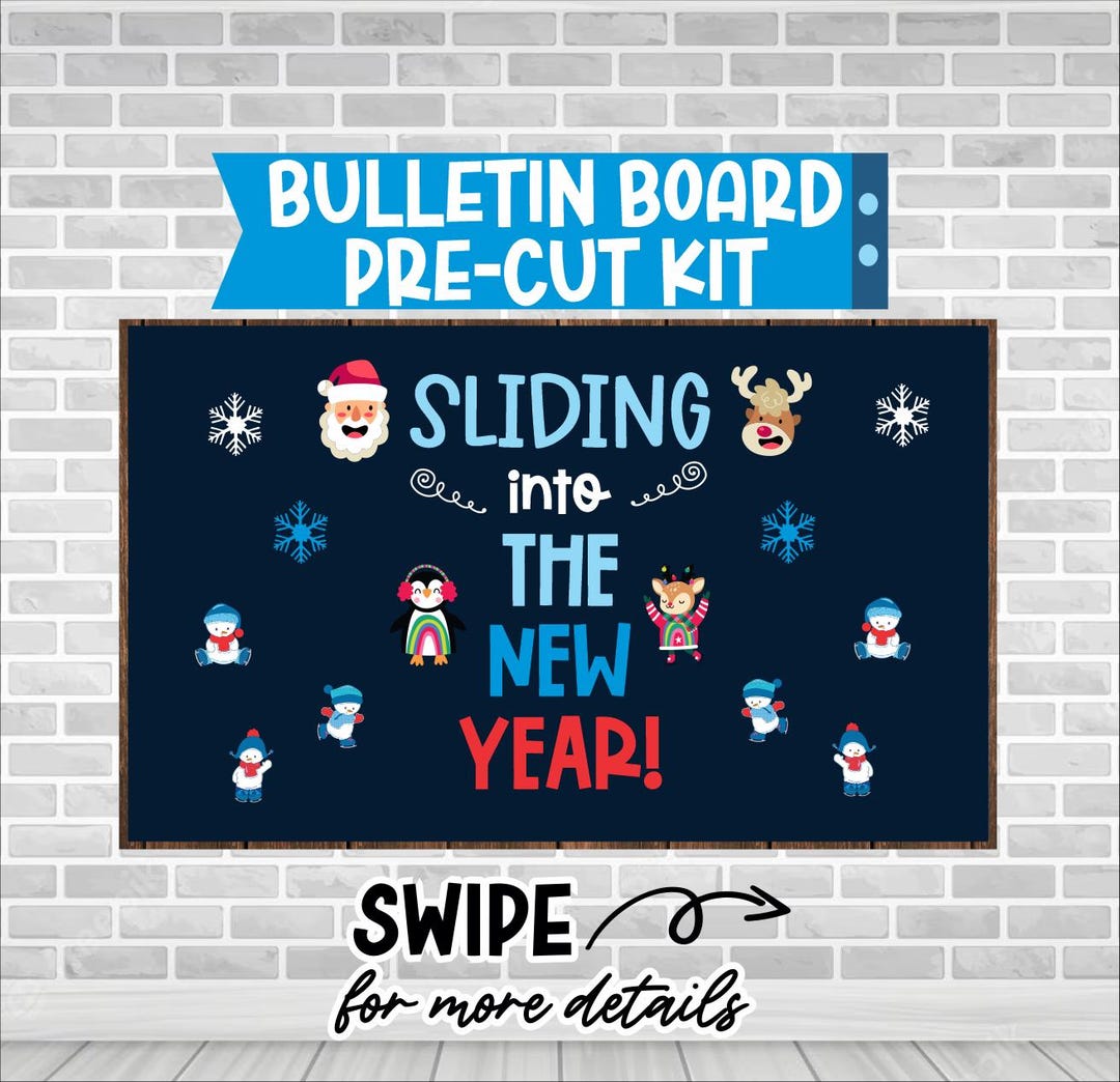 Christmas Classroom Bulletin Board Set Door Decoration | Precut ...