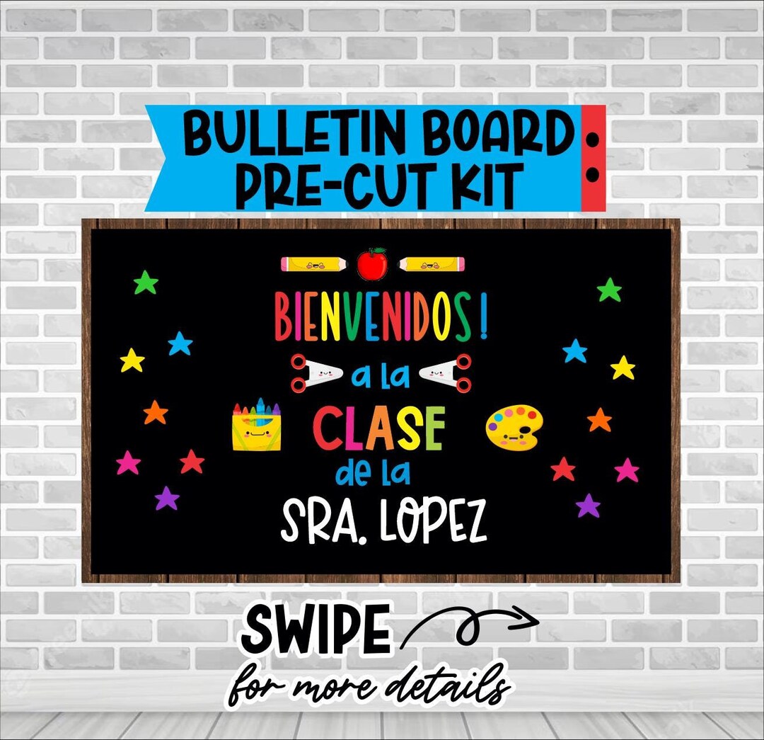 BIENVENIDOS Spanish Bulletin Board Kit: Classroom Door Decoration - Etsy