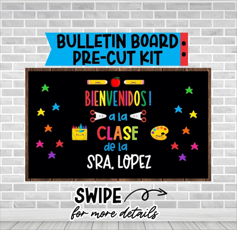 BIENVENIDOS Spanish Bulletin Board Kit: Classroom Door Decoration - Etsy