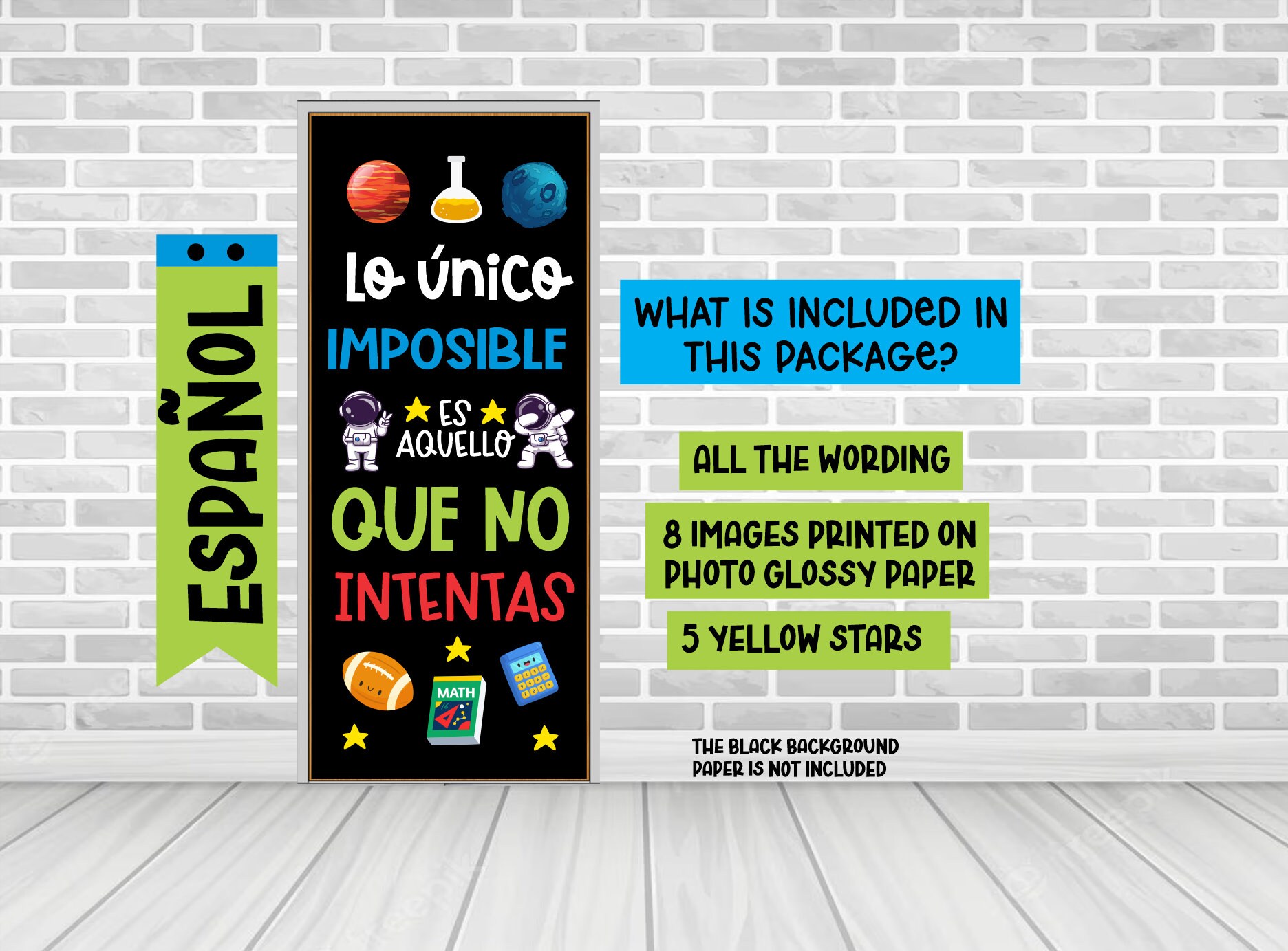 LO UNICO IMPOSIBLE Bulletin Board Spanish Bulletin Board Kit - Etsy