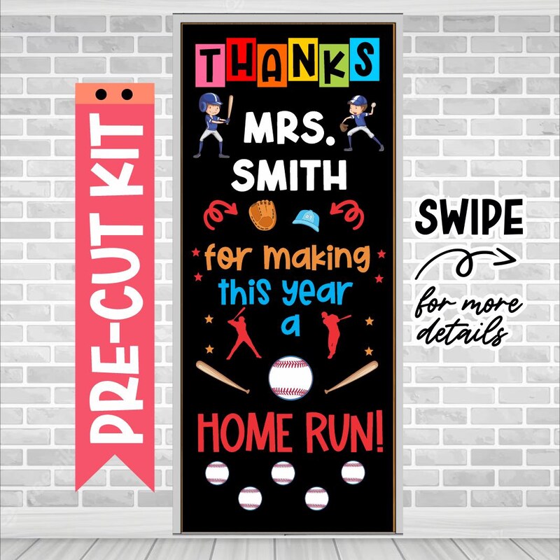 Baseball Door Sign - Etsy