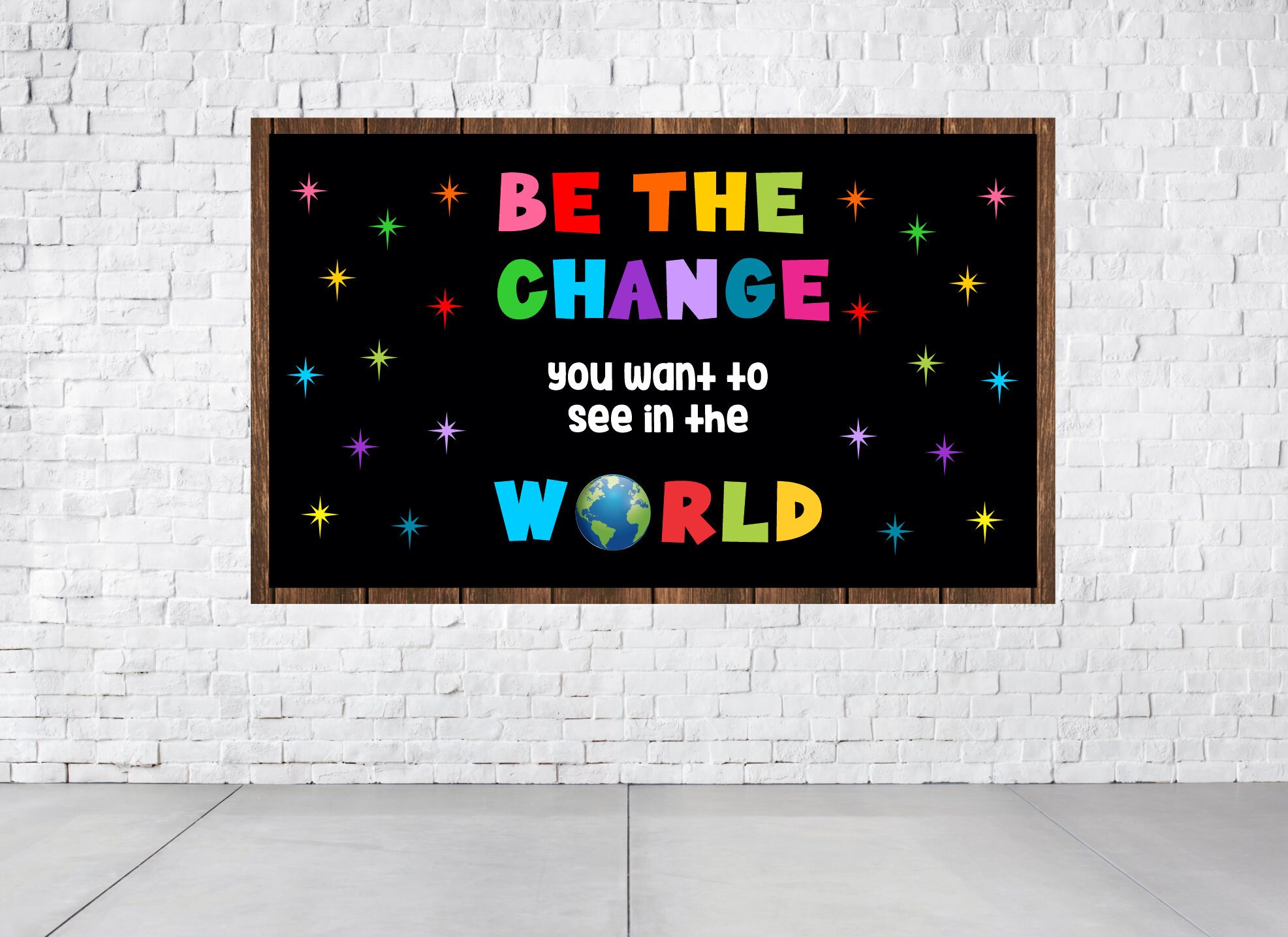 BE THE CHANGE Bulletin Board Letters Classroom Decoration | Etsy