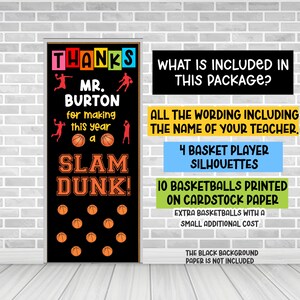 BASKETBALL School Door Kit Teacher Appreciation Week Basketball ...