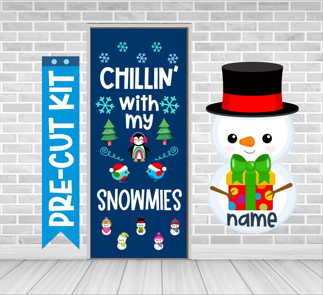 Christmas Bulletin Board Kit | Precut Holiday School Decor | Bulletin ...