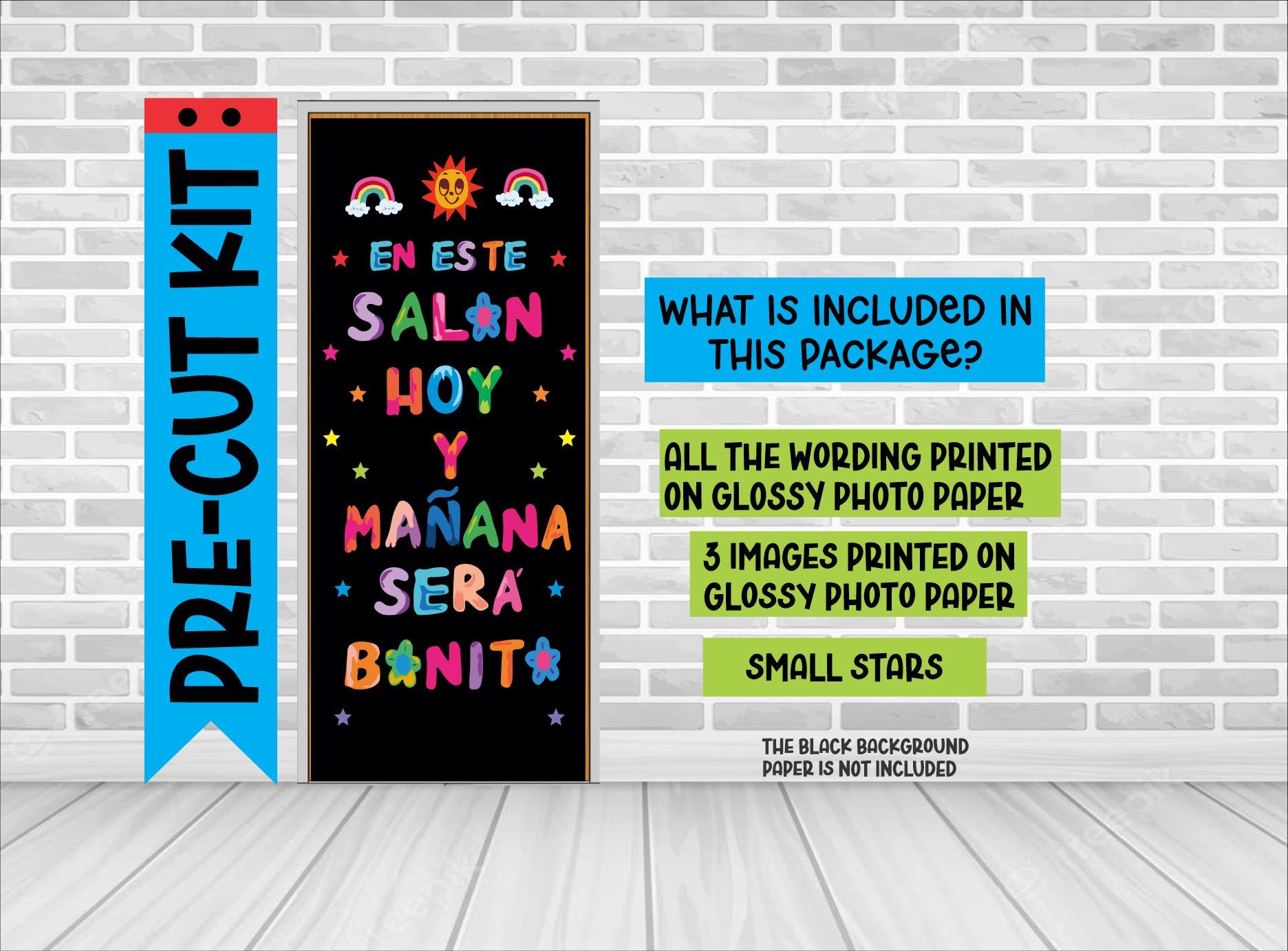 MAÑANA SERA BONITO Spanish Door Decoration Spanish Classroom Letters ...