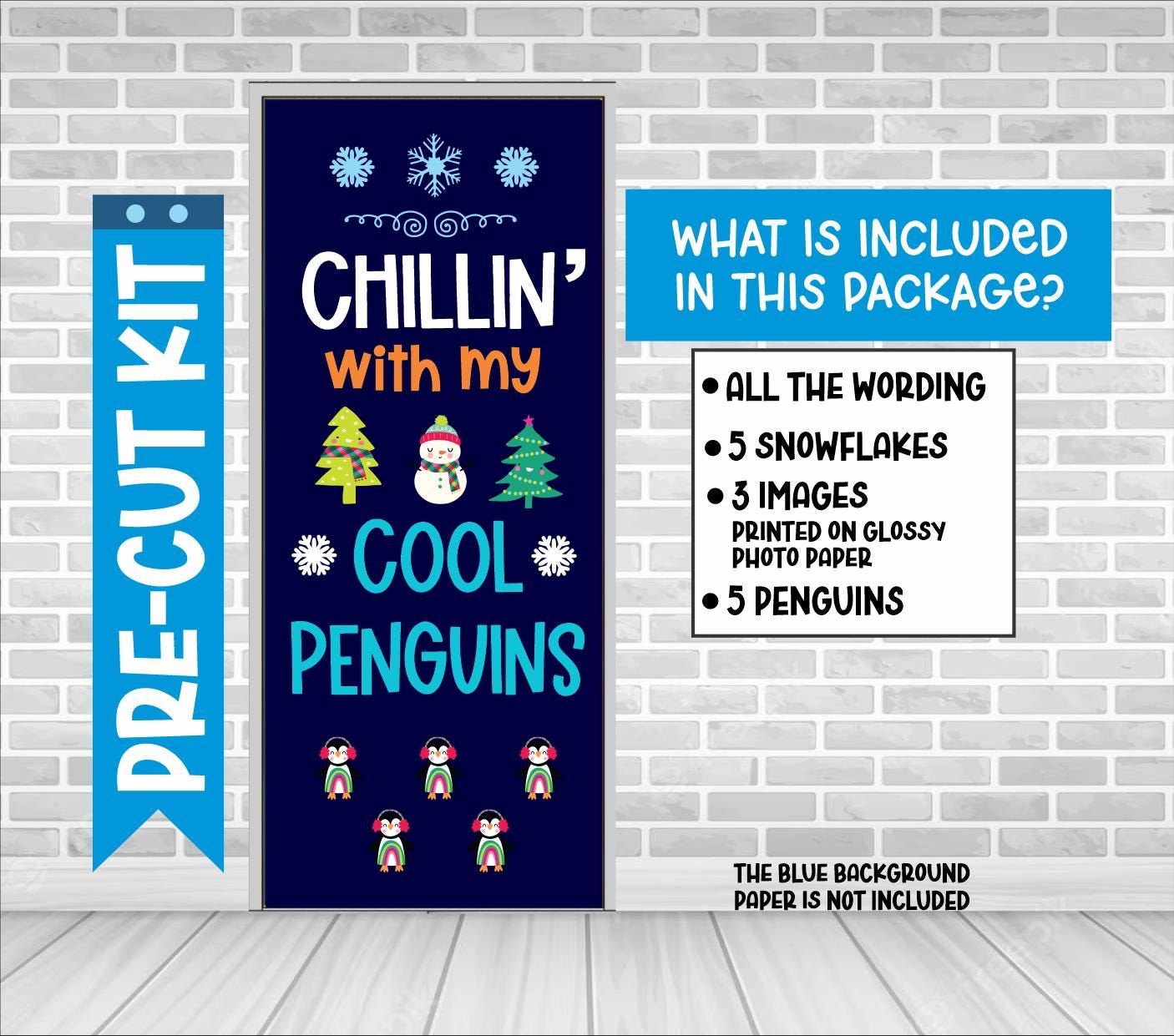 Christmas Classroom Bulletin Board Set Door Decoration | Precut ...