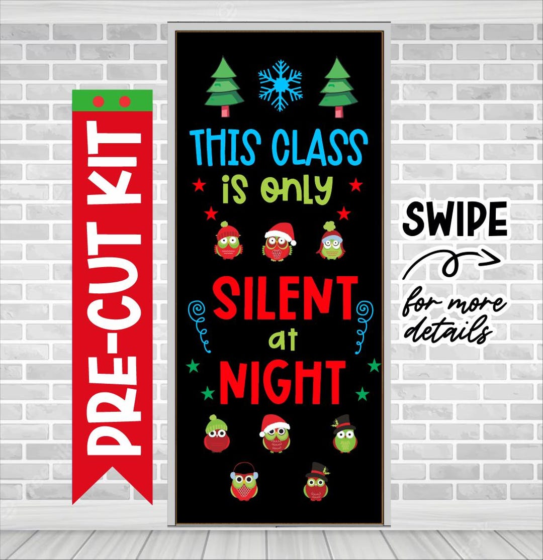 Christmas Classroom Bulletin Board Set Door Decoration | Precut ...