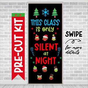Christmas Bulletin Board Kit | Precut Holiday School Decor | Bulletin ...