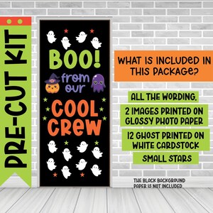 COOL CREW Halloween Bulletin Board Halloween School Door Decor Bulletin ...
