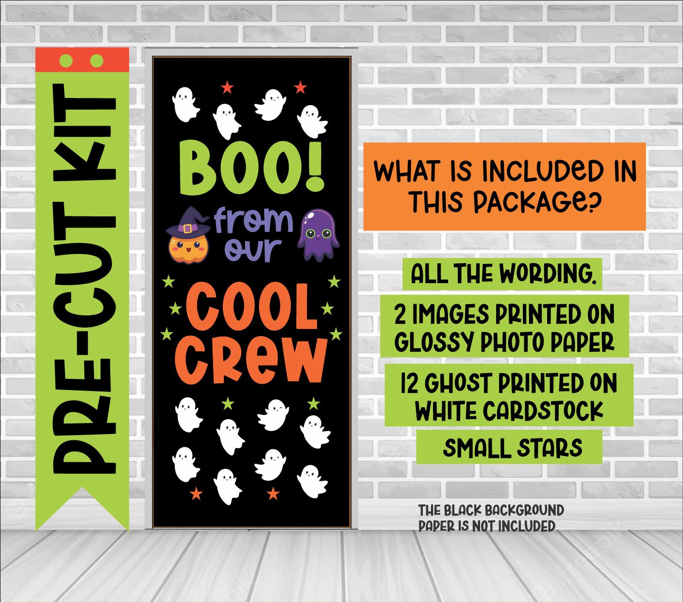 COOL CREW Halloween Bulletin Board Halloween School Door Decor Bulletin ...
