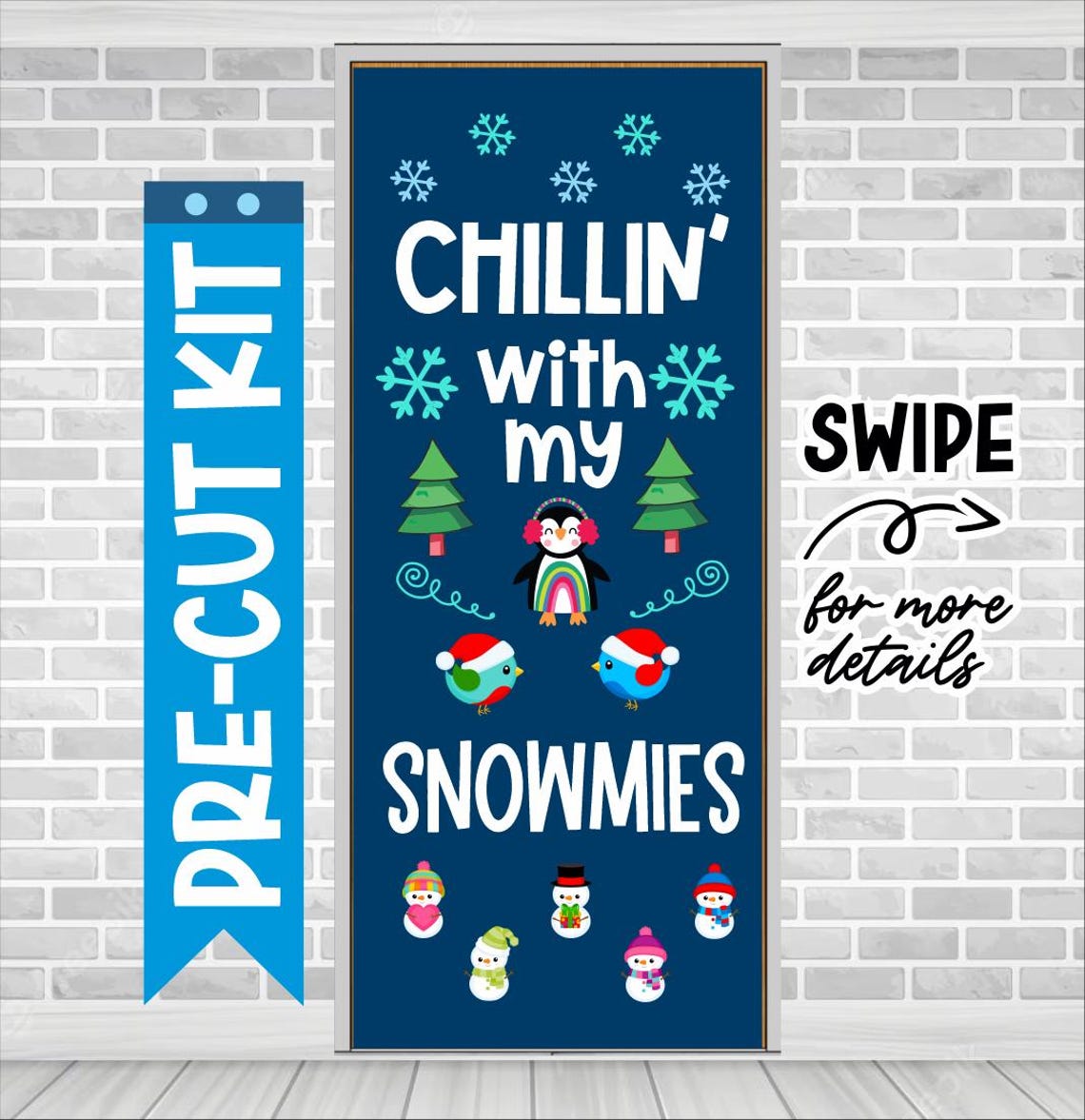 Christmas Bulletin Board Kit | Precut Holiday School Decor | Bulletin ...