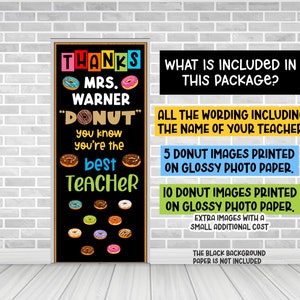 DONUT Teacher Appreciation Day Kit School Door Decor Classroom Decor ...