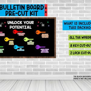 Unlock Your Potential Bulletin Board Kit: Classroom Door Decor - Etsy