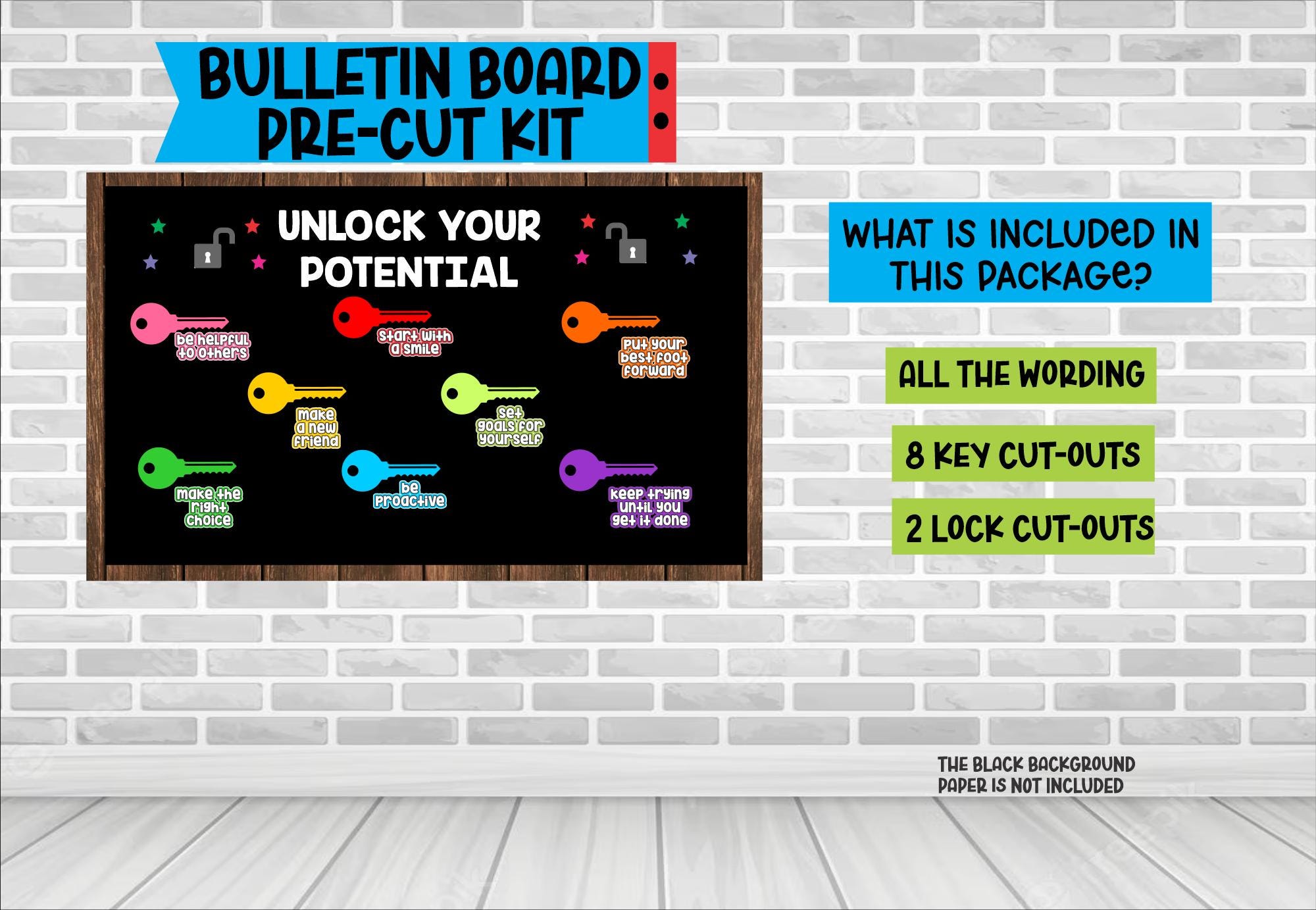 Unlock Your Potential Bulletin Board Kit: Classroom Door Decor - Etsy
