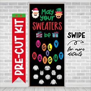 Christmas Classroom Bulletin Board Set Door Decoration | Precut ...