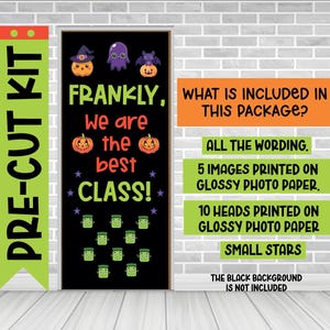 FRANKLY Halloween Pre-cut School Door Decoration, October Bulletin ...