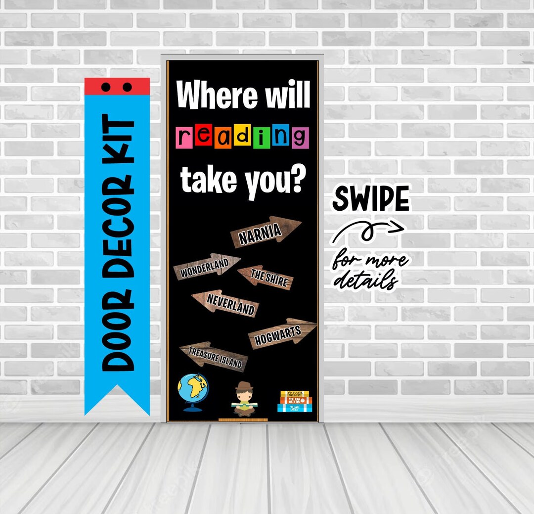 READING Bulletin Board Kit Letters Classroom Decoration Teacher ...