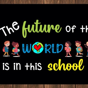 The future of the world Bulletin Board Letters Classroom | Etsy