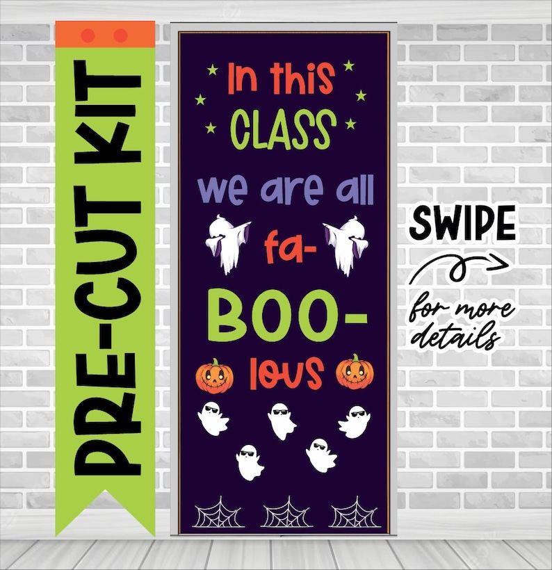 Halloween Bulletin Board Kit: Pre-cut School Classroom Decoration - Etsy
