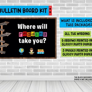 READING Bulletin Board Kit Classroom Decoration Teacher Bulletin Board ...