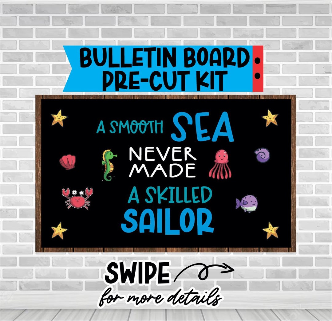 A SMOOTH SEA Door Decoration Classroom Door Decoration Door Letters ...