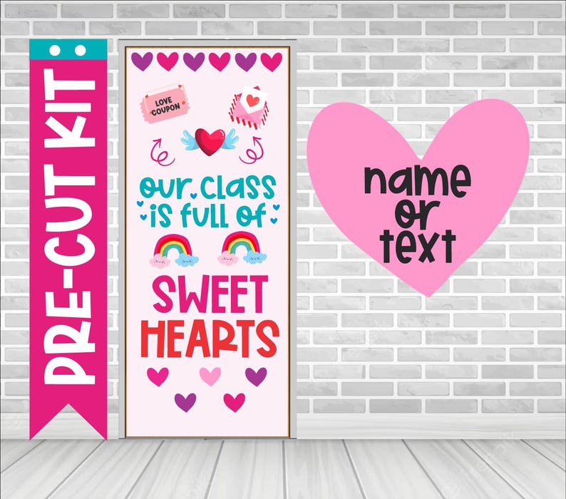 Valentine's Bulletin Board Kit | February Classroom Door Decor | Pre ...