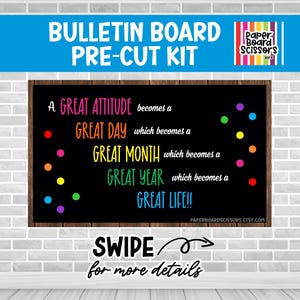 GREAT ATTITUDE Bulletin Board Letter Classroom Decoration Letter ...