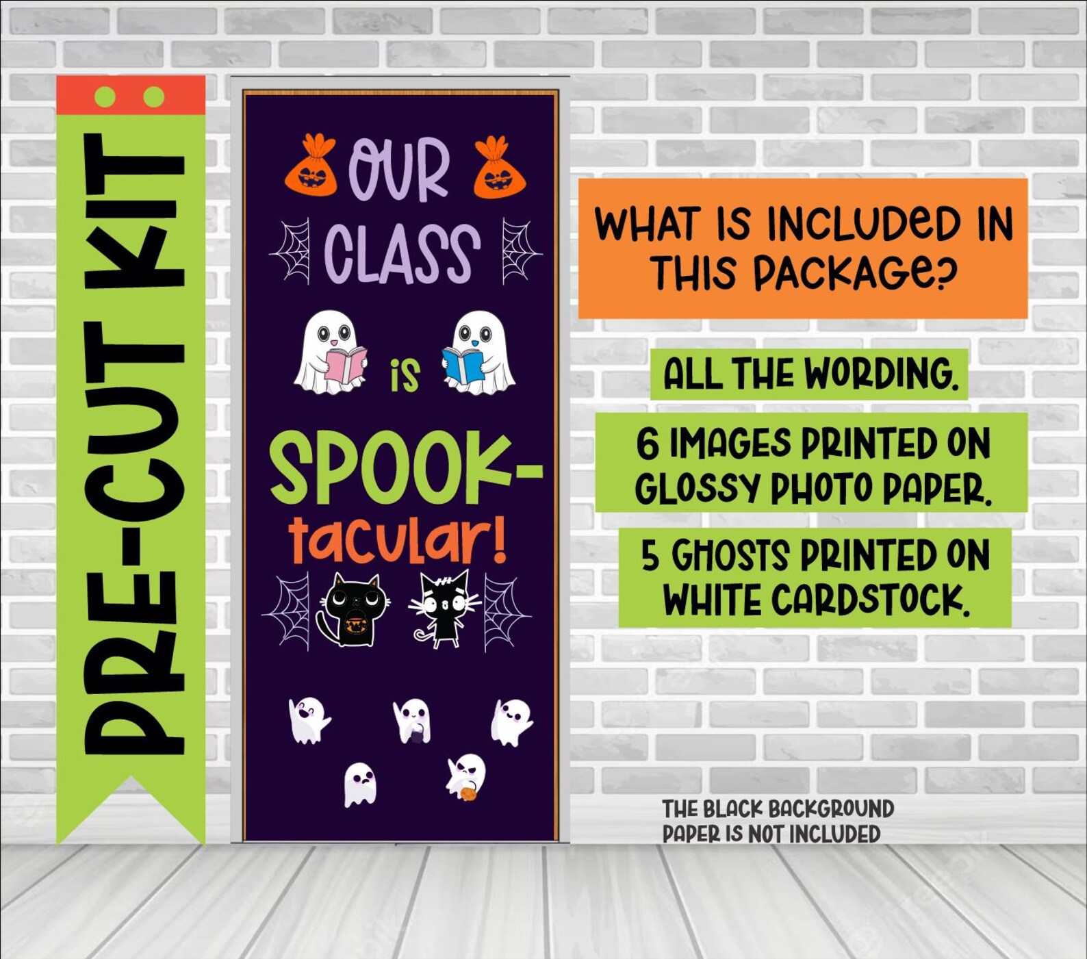 Halloween Pre-cut Bulletin Board Decoration: Spooktacular Classroom ...