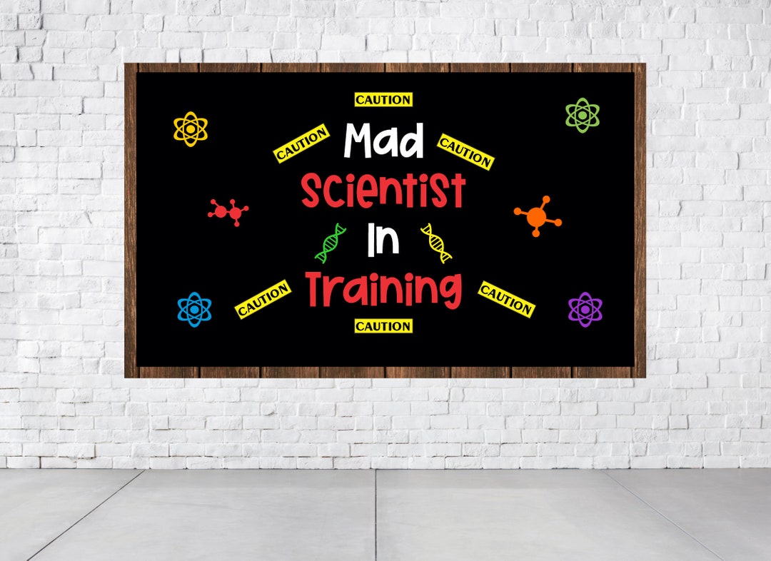 MAD SCIENTIST Bulletin Board Letter Classroom Decoration - Etsy