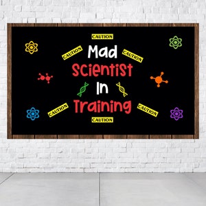 MAD SCIENTIST Bulletin Board Letter Classroom Decoration - Etsy