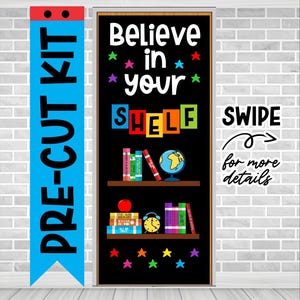 Believe in Your Shelf Door Decoration Kit: Classroom Decor - Etsy