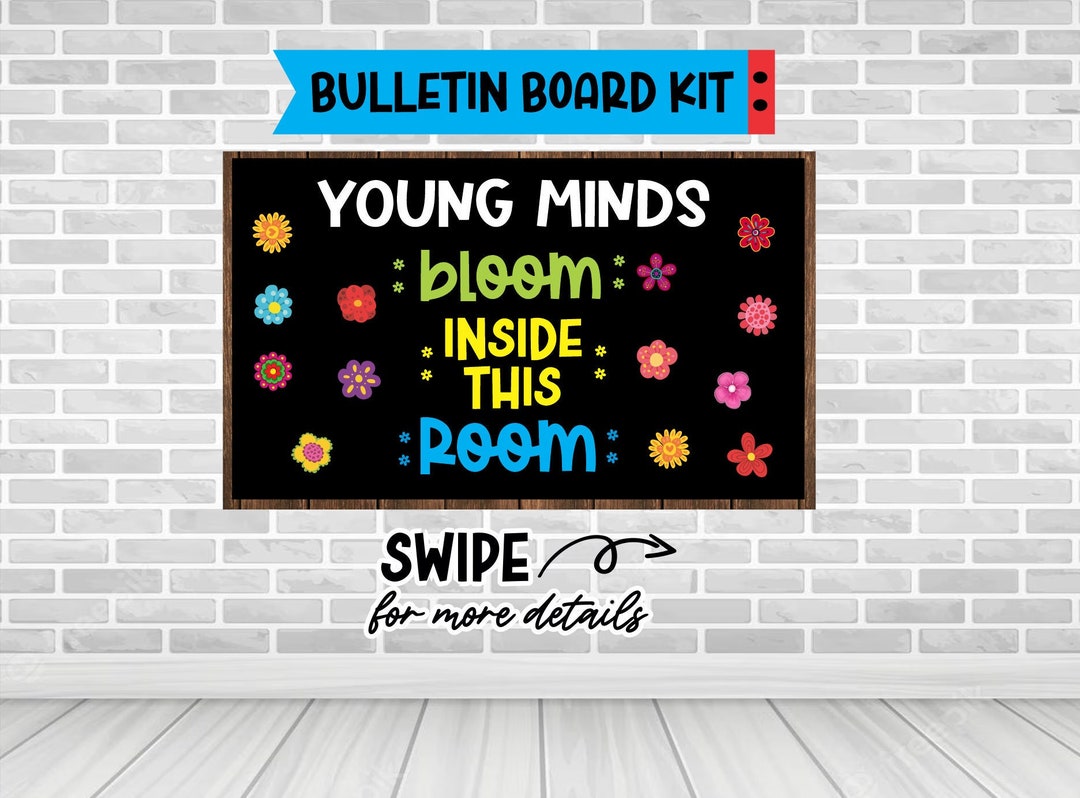 YOUNG MINDS Bulletin Board Letter Classroom Decoration Teacher Bulletin ...