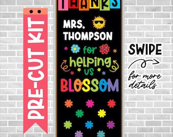 Teacher Appreciation Door Kit – Precut Classroom Decor – Thank You ...