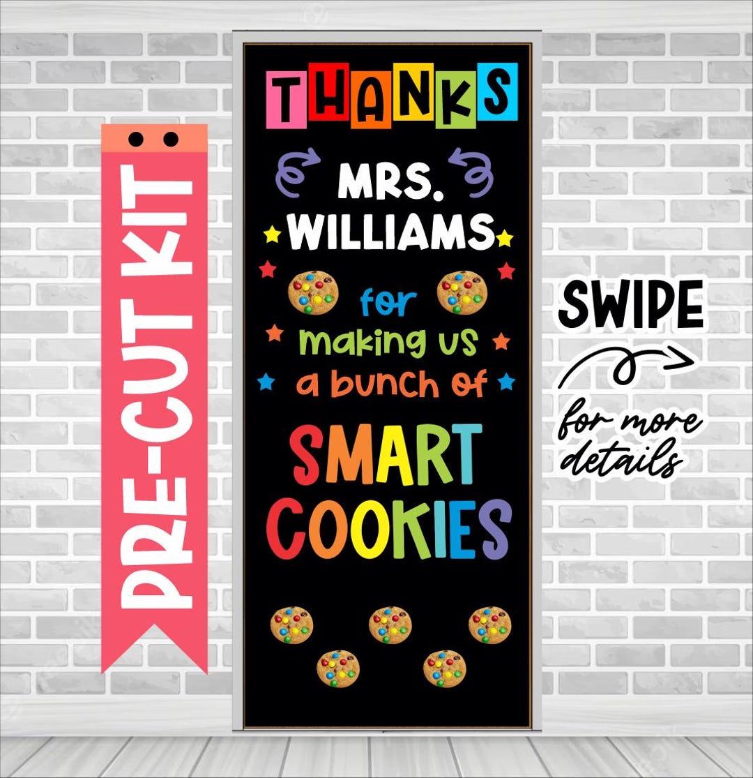 Teacher Appreciation Door Kit – Precut Classroom Decor – Thank You ...